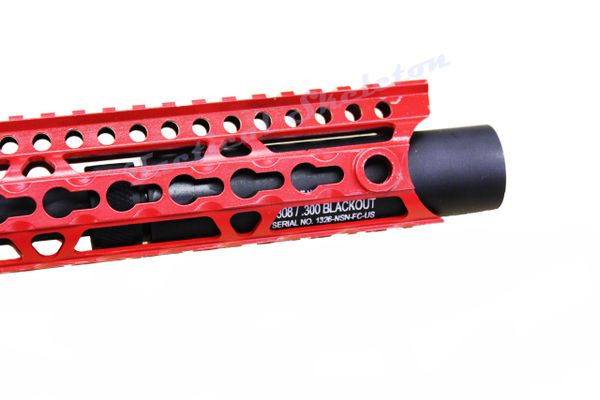 16” AR-15 300 Blackout Custom Smith & Wesson Red CUSTOM CERAKOTE ...