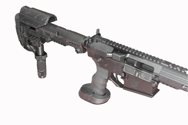 CAA ARS Sniper AR-15 Stock with Monopod Leg Black | tactical skeleton