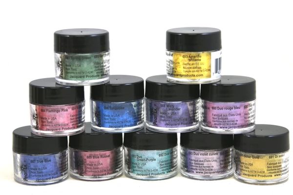 Set of all 10 Pearl-Ex Pearlescent Series Powders | MDI Woodcarvers Supply