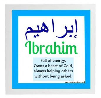 Personalised Islamic Boys Name Meaning Frame Gift Muslim Kids | Unique ...