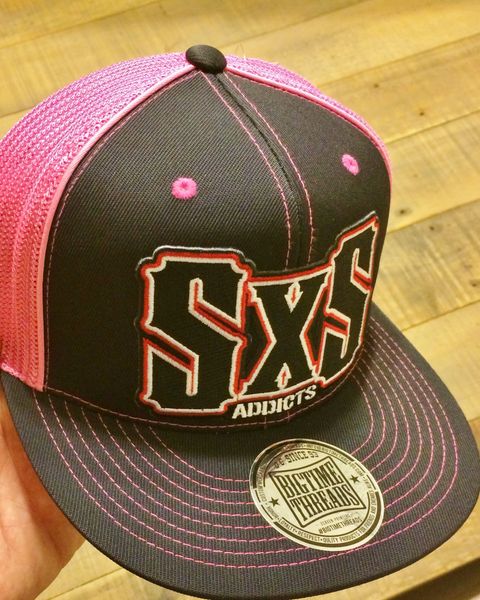 Pinkblack Flex Fitted Hat Sxs Addicts