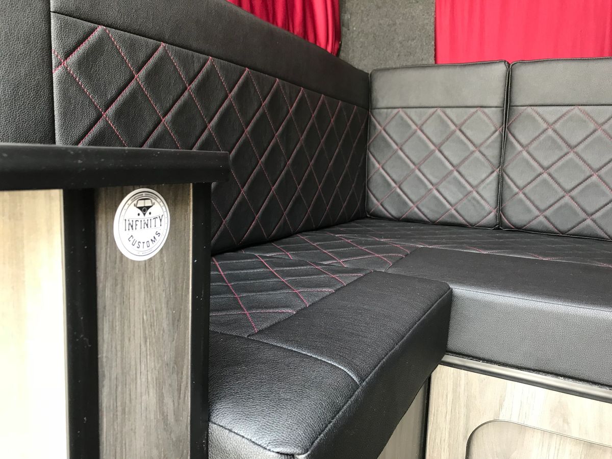 infinity customs kids beds, transporter t5 ,camper van kitchen